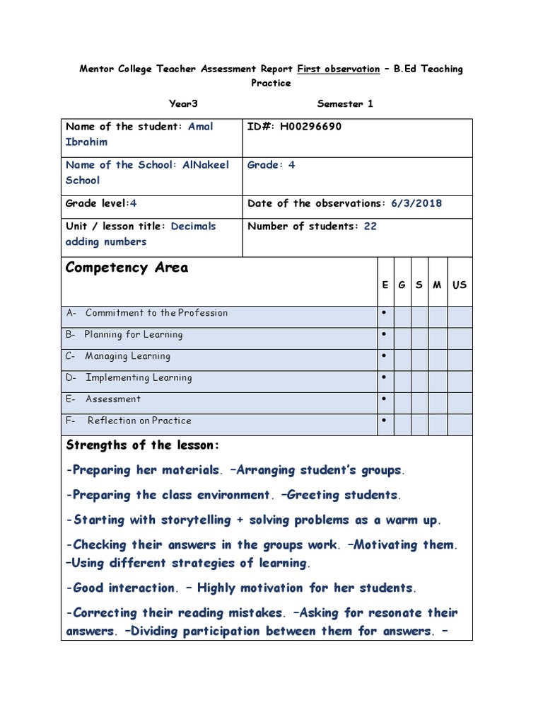 MCT Assessment Report - Amalh00296690 | PDF | Educational Assessment ...