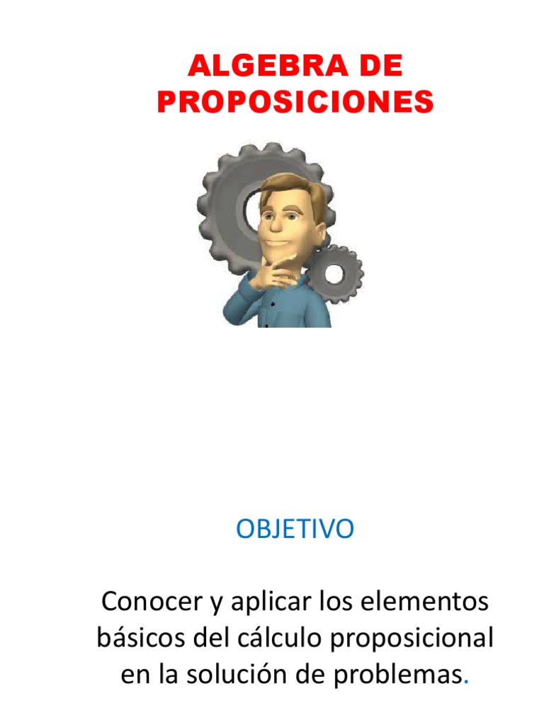 Algebra de Proposiciones | PDF | Proposición | Si y solo si