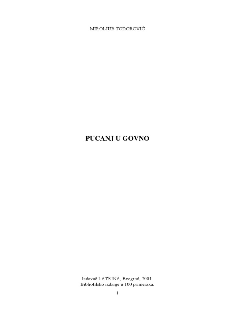 Pucaj U Govno | PDF