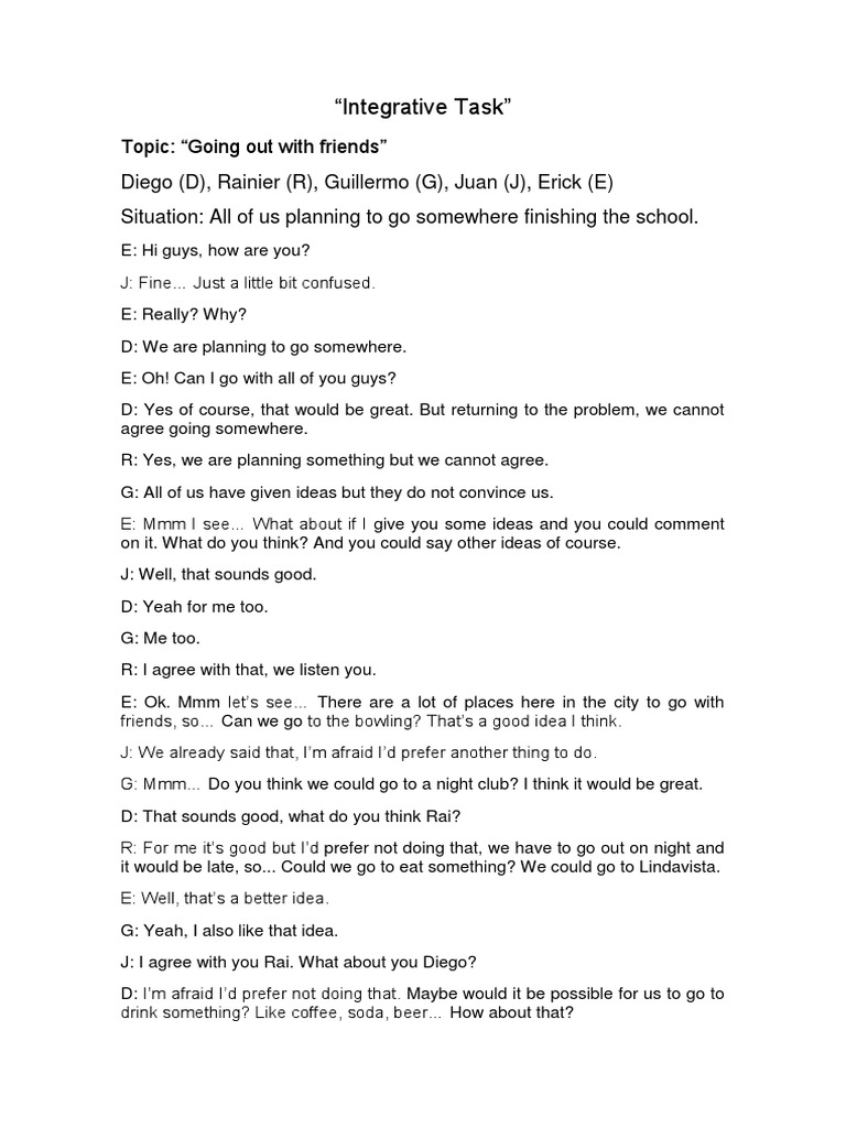 Integrative Task | PDF