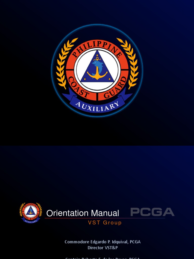 PCGA Orientation Manual | PDF | Military Rank | Officer (Armed Forces)