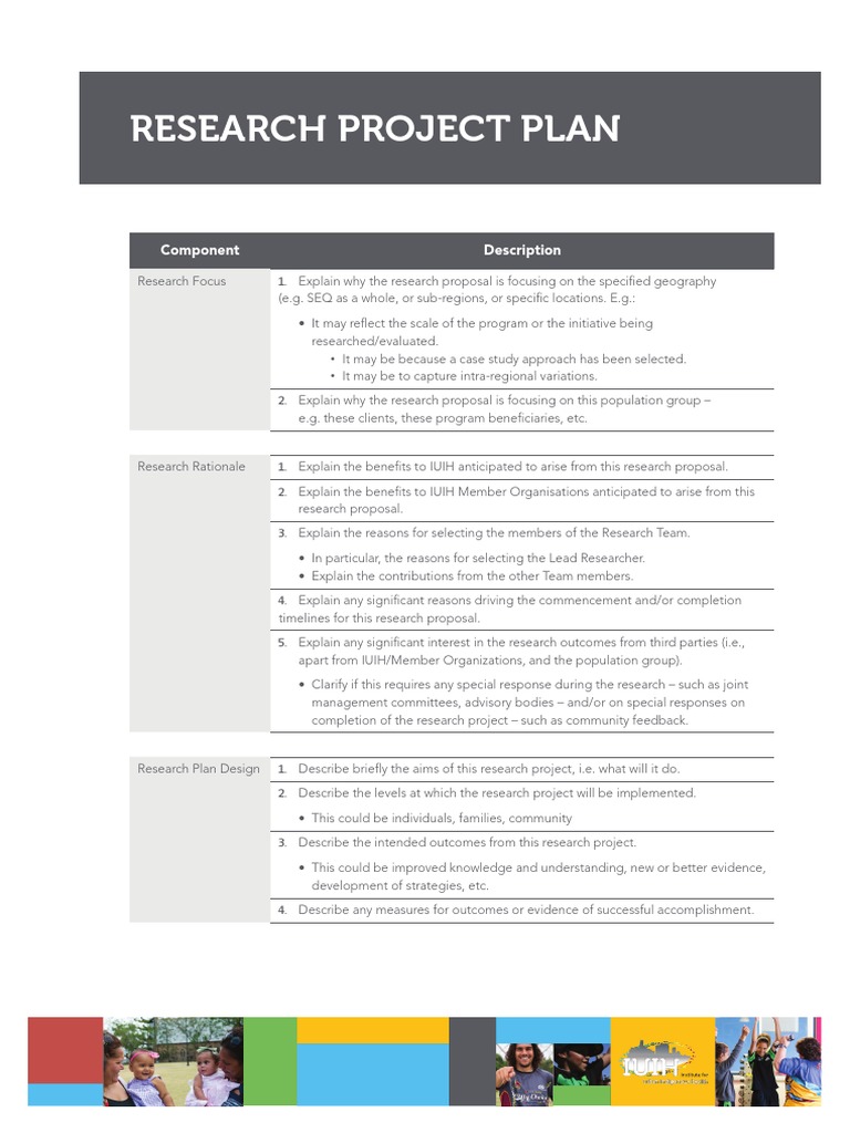 Research Project Plan: Component Description | PDF | Data ...