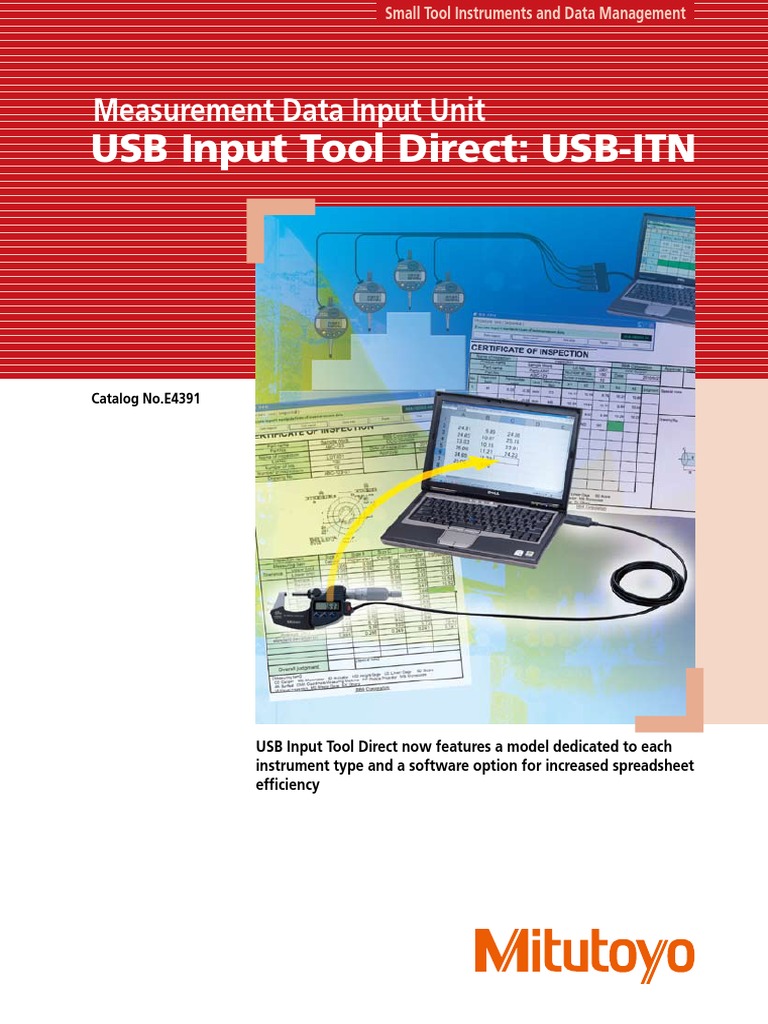 Mitutoyo 06afm380b Usb Input Tool Description Usb Input 54 Off