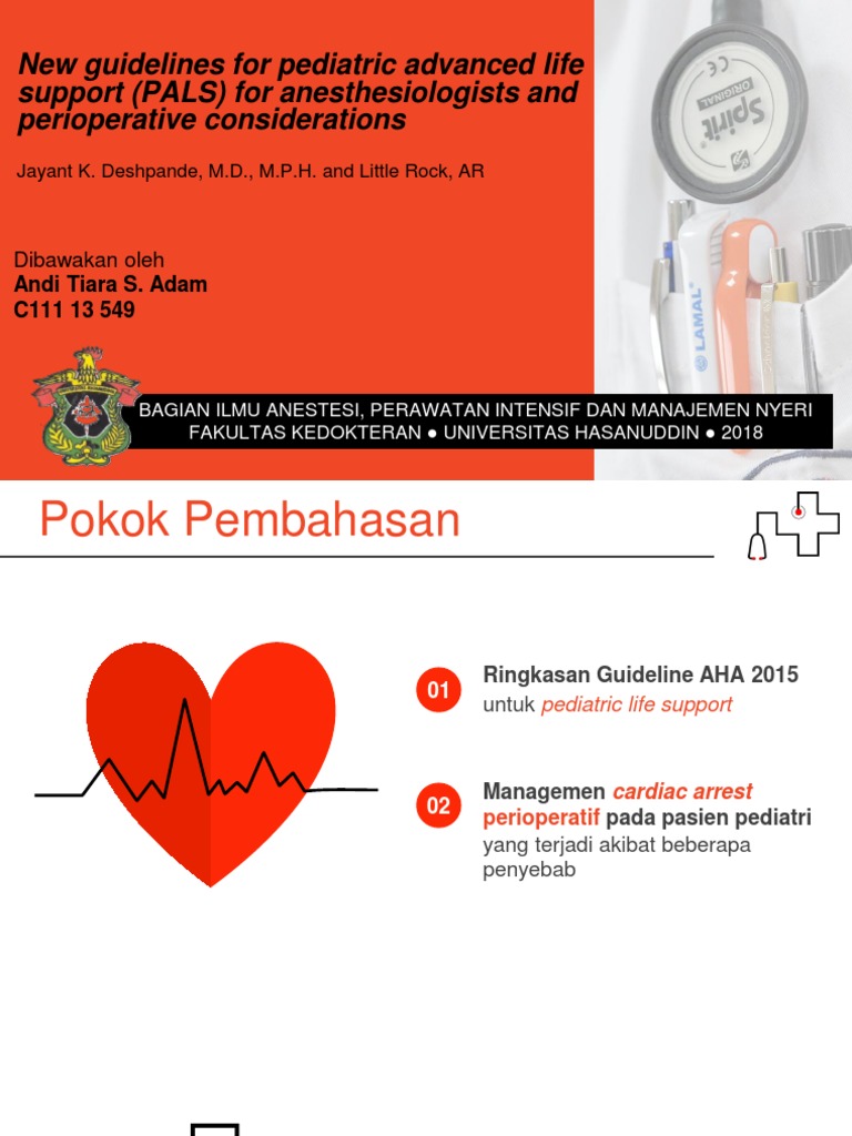 New Guidelines For Pediatric Advanced Life Support (PALS) For ...