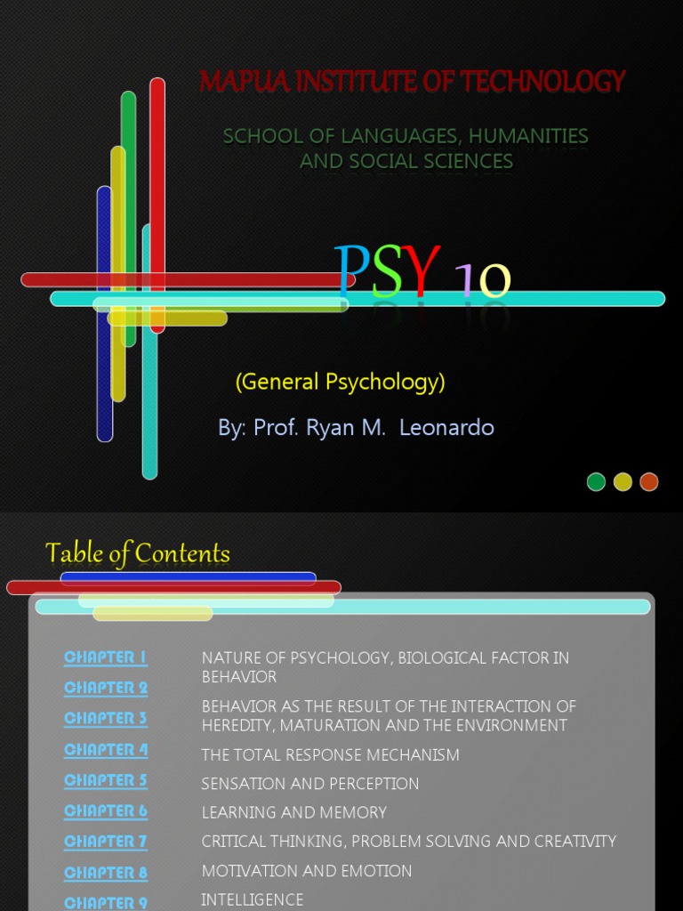 General Psychology Overview | PDF | Nervous System | Psychology