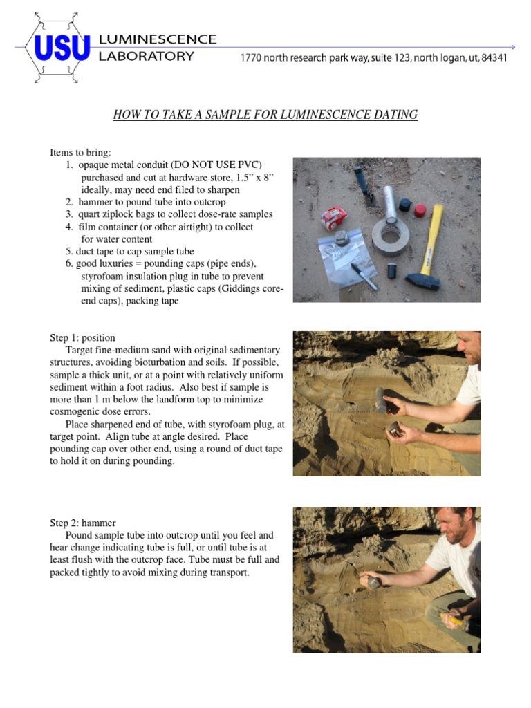 How To Take An OSL Sample | PDF | Excavation (Archaeology) | Geology