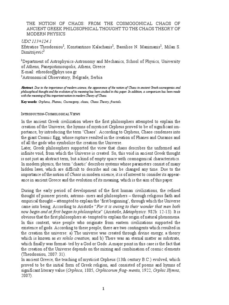 The Notion of Chaos | PDF | Determinism | Chaos Theory