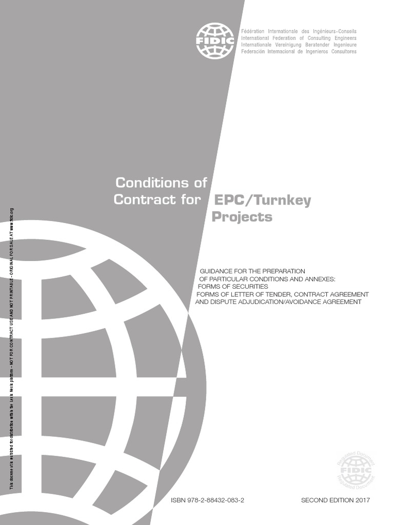 FIDICSilver2017 - FIDIC Silver Book (Conditions of Contract For EPC - Turnkey Projects) 2017 PDF ...