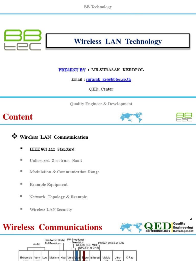 Wireless LAN Technology Overview | PDF | High Speed Packet Access | Wi Fi