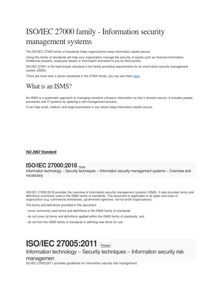 Iso 2007 | PDF | Information Security | Risk Management