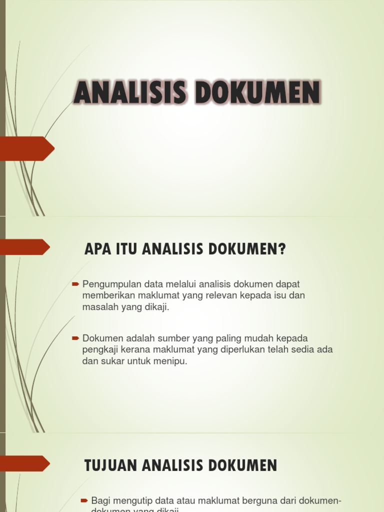 Analisis Dokumen | PDF
