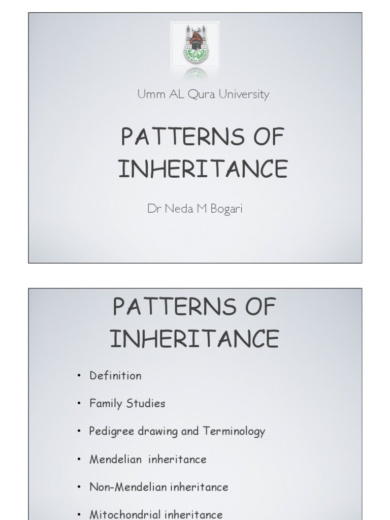 Modes of Inheritance | PDF | Dominance (Genetics) | Allele