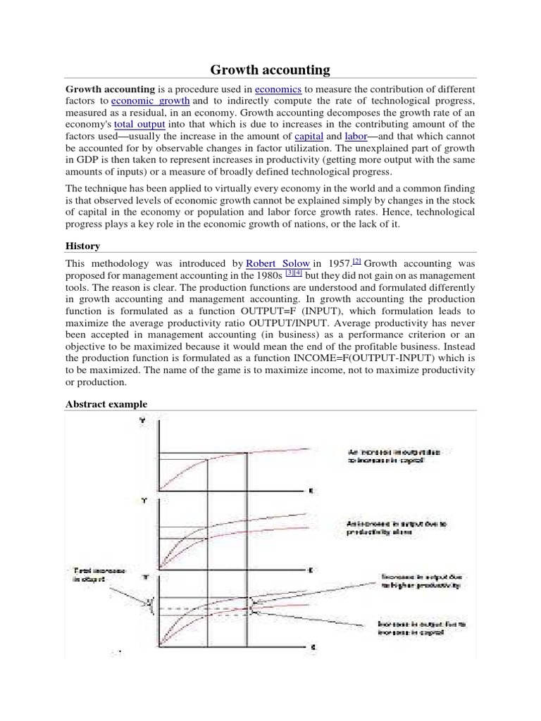 Growth Accounting | PDF | Business Cycle | Industries