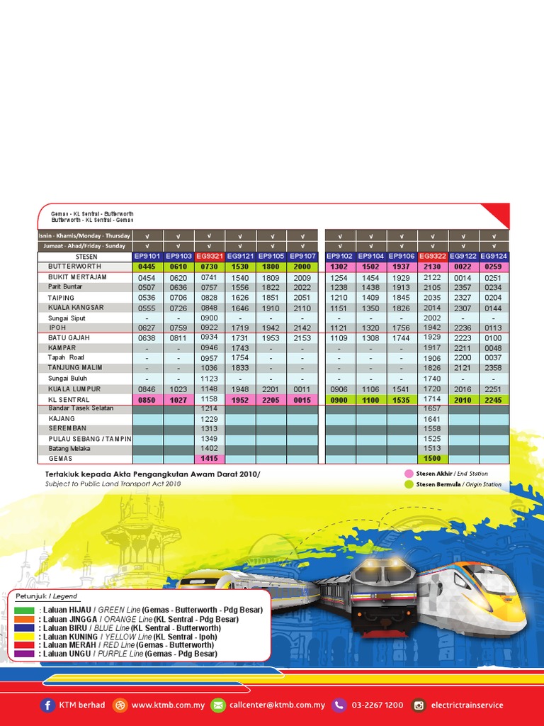 Website Jadual Tren ETS Intercity 18 Dis 2017 v1 0 | PDF