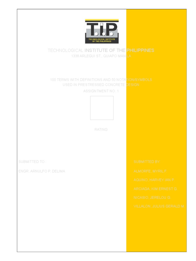 Institute of The Philippines: Technological | PDF