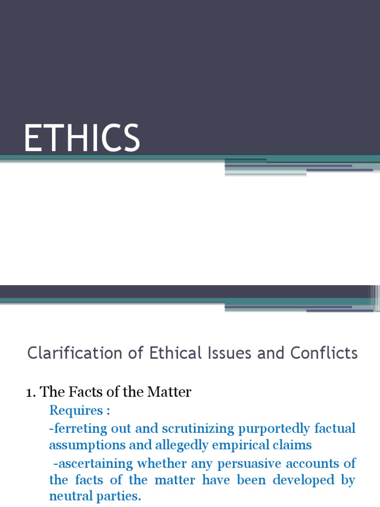 Ethical Issues in Science and Technology | PDF | Science | Science And ...