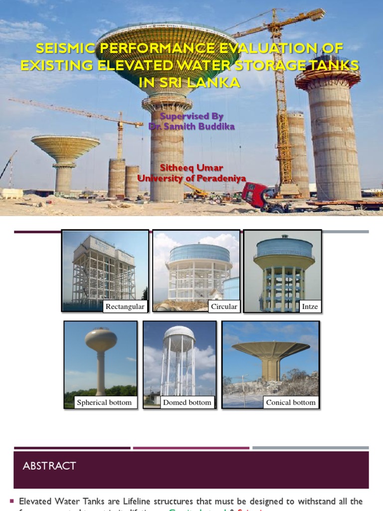 Seismic Safety for Water Tanks | PDF | Earthquakes | Civil Engineering