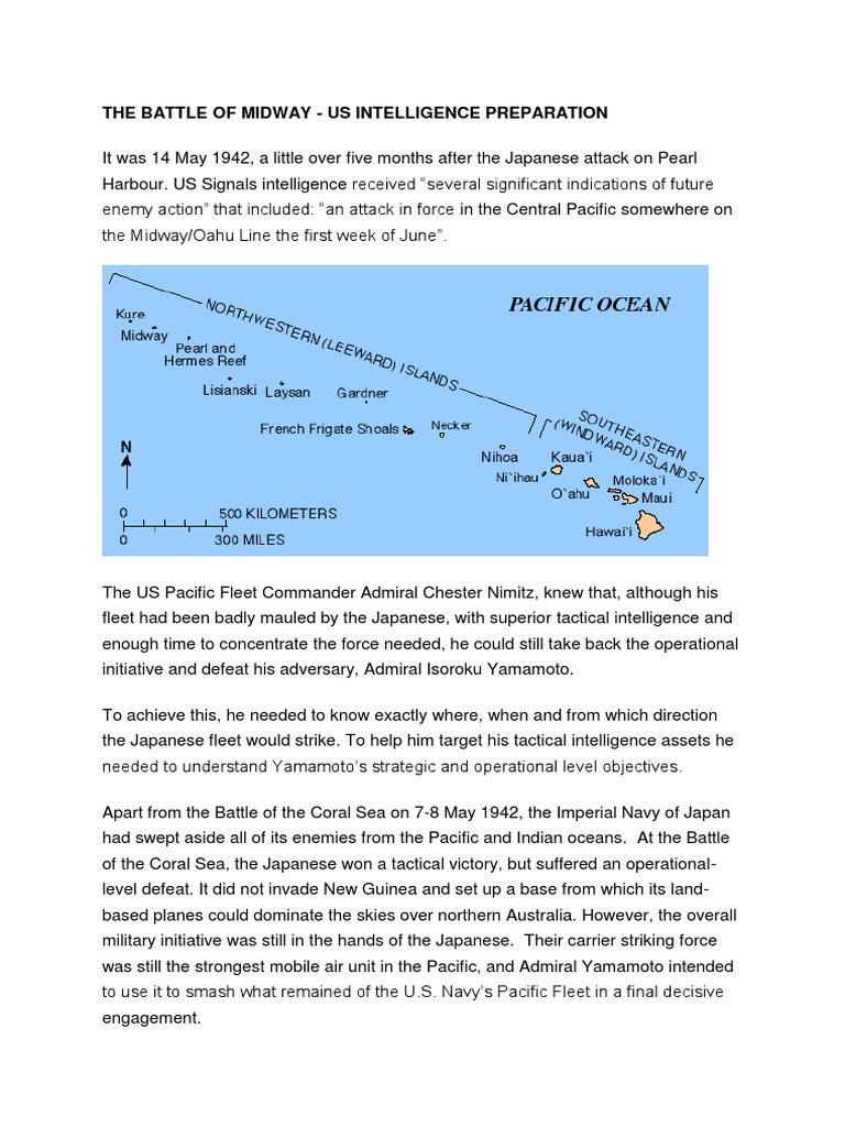 Midway Intelligence Case Study | PDF | Battle Of Midway | Battle Of The ...