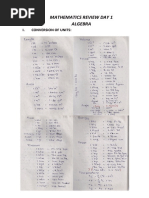 Plumbing Mathematics Reference Sheet | PDF | Area | Gallon