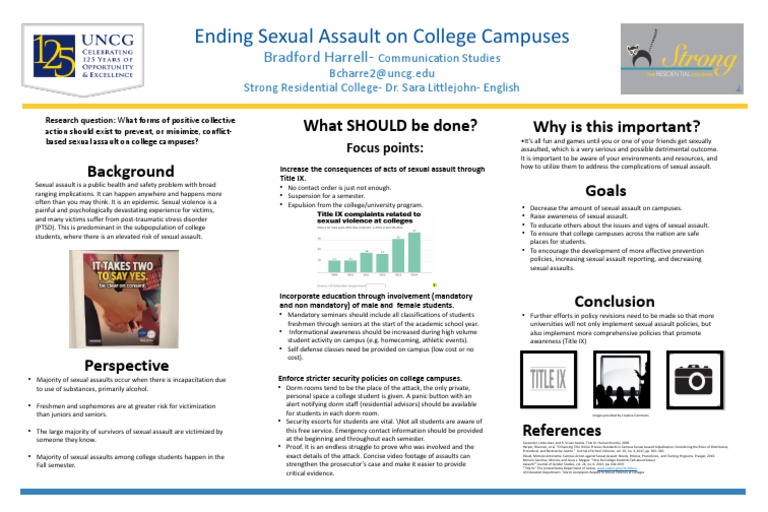 Bradford Poster Draft SJL 3 | PDF | Sexual Assault | Posttraumatic ...