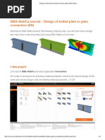 IDEA StatiCa Tutorial - Capacity Design PDF | PDF | Bending | Beam (Structure)