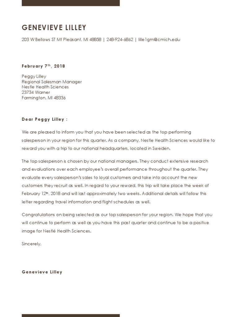 Bis Direct Letter | PDF