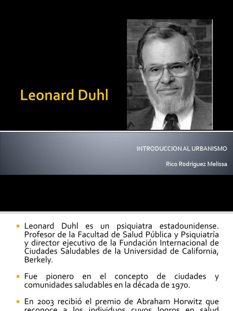 Leonard Duhl | PDF