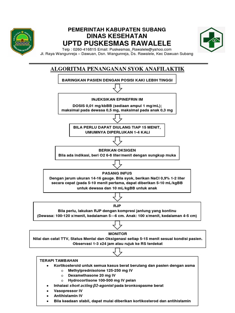 Algoritma Penanganan Syok Anafilaktik | PDF