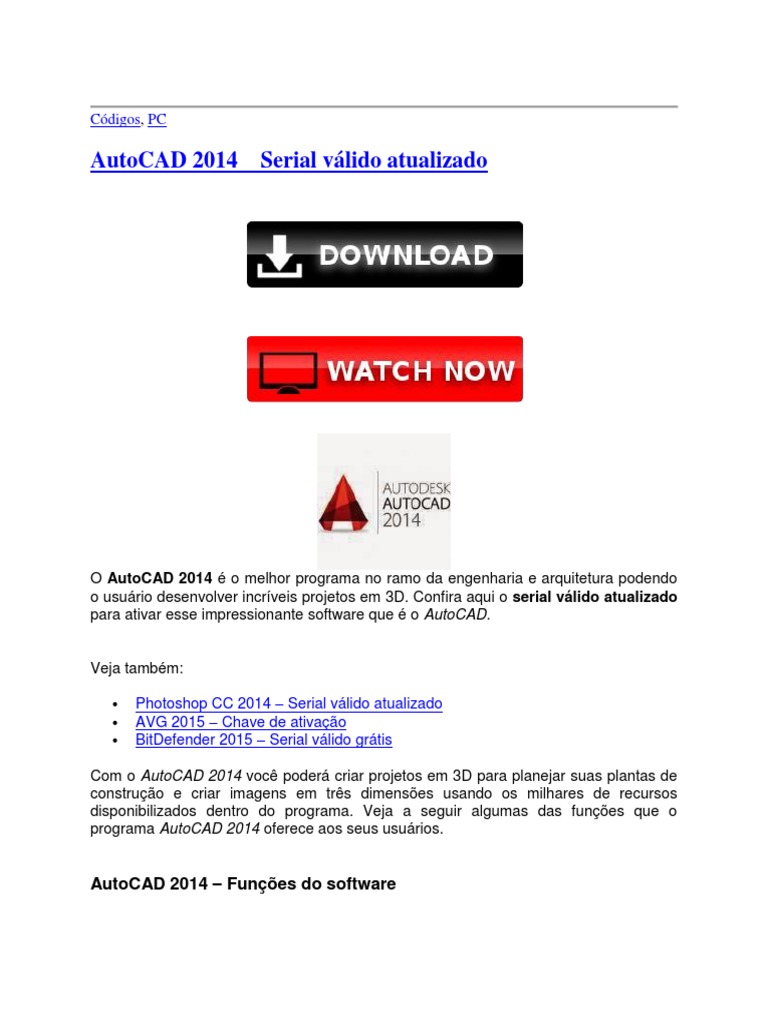 Códigos Autocad 2014 | PDF