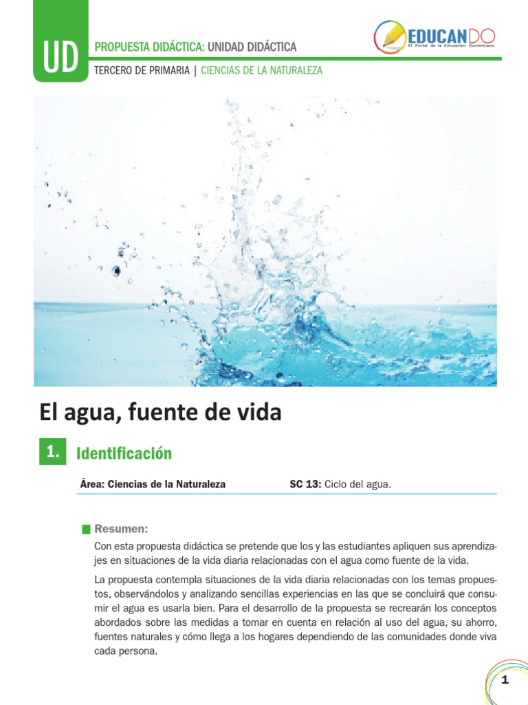 AGUA FUENTE DE VIDA.pdf | Niebla | Agua