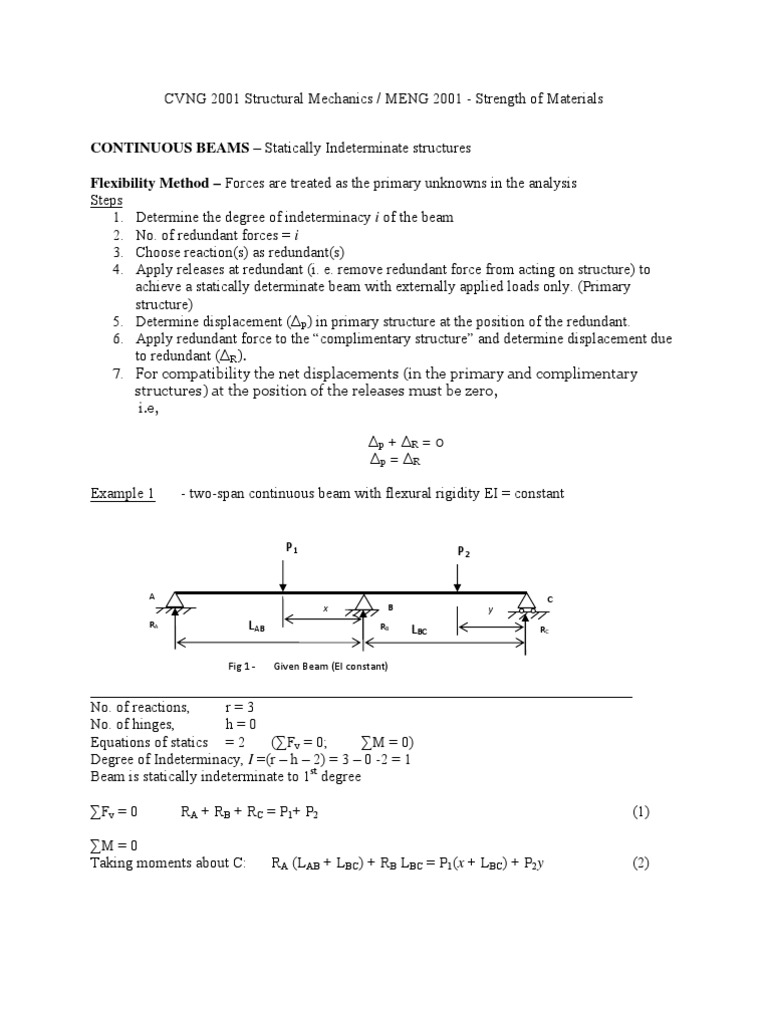 Continuous Beams | PDF | Beam (Structure) | Materials Science