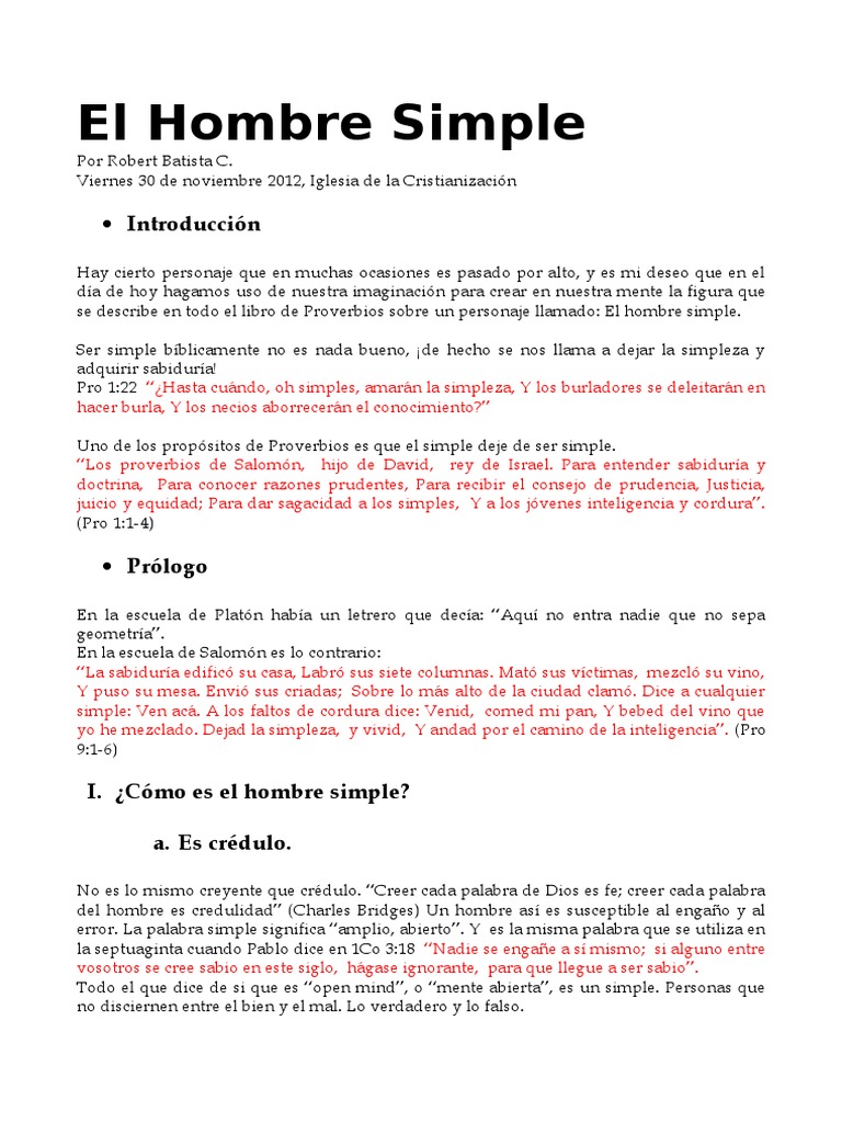El Hombre Simple | PDF | Sansón | Abrahán