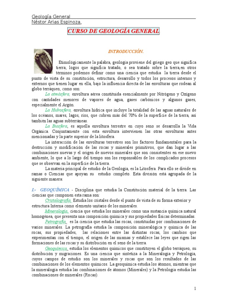 Geologia General | PDF | Universo | Minerales