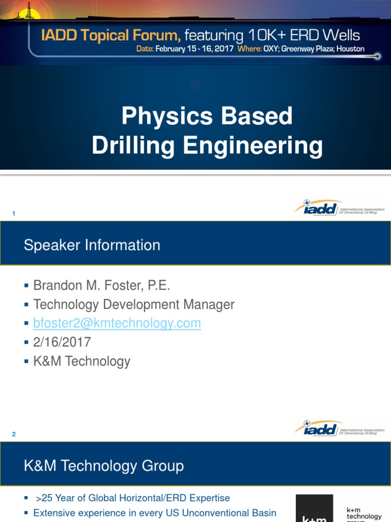 Physics Based Drilling Engineering | PDF | Drilling Rig | Drilling