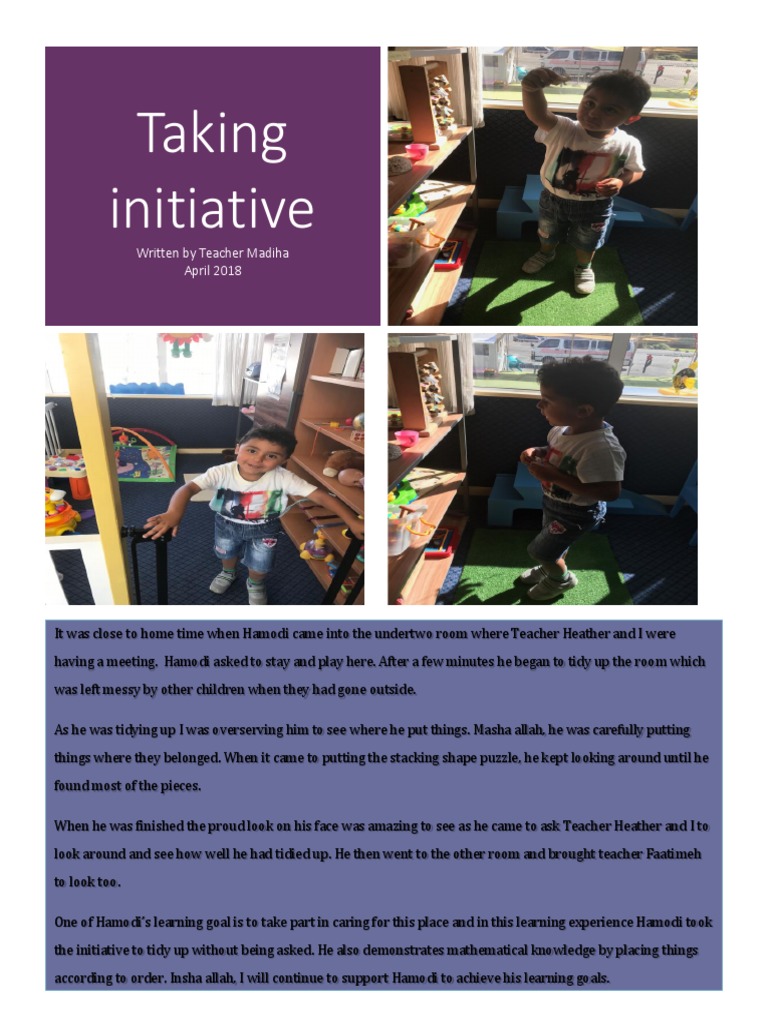 April 2018-Taking Initiative | PDF