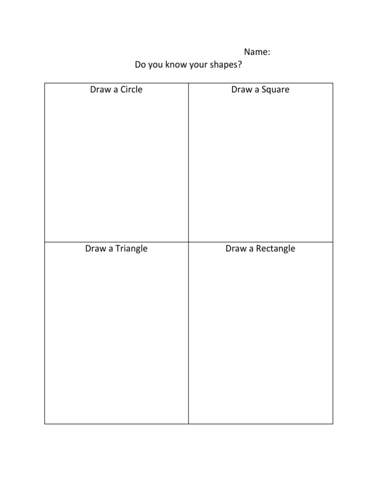 Shapes Handout | PDF