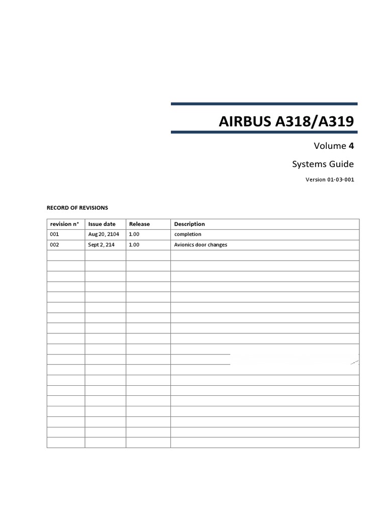 AIRBUS A318/A319: Systems Guide | PDF | Aerospace | Spaceflight ...