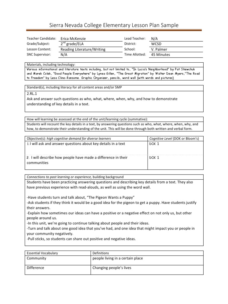 Thematic Unit-Ela | PDF | Lesson Plan | Reading Comprehension