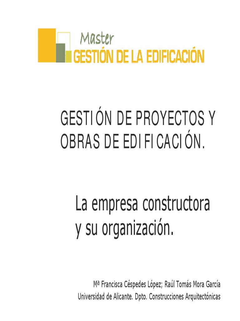 Empresa Constructora PDF | PDF