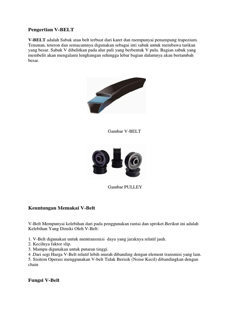 Pengertian Sabuk V | PDF
