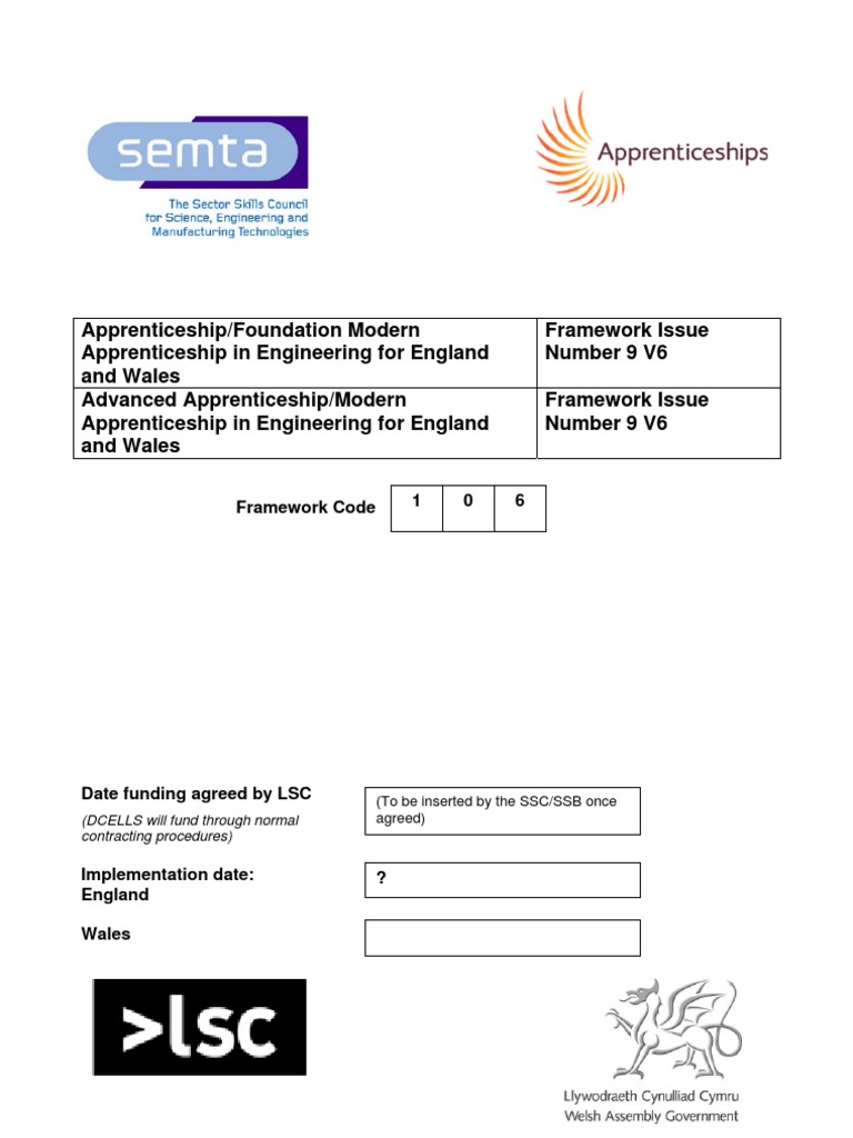 A and AA Framework Guide Issue 9V6 | PDF | Apprenticeship | Engineering