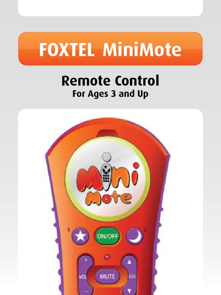 FOXTEL MiniMote Remote Control USER GUIDE | PDF | Remote Control ...