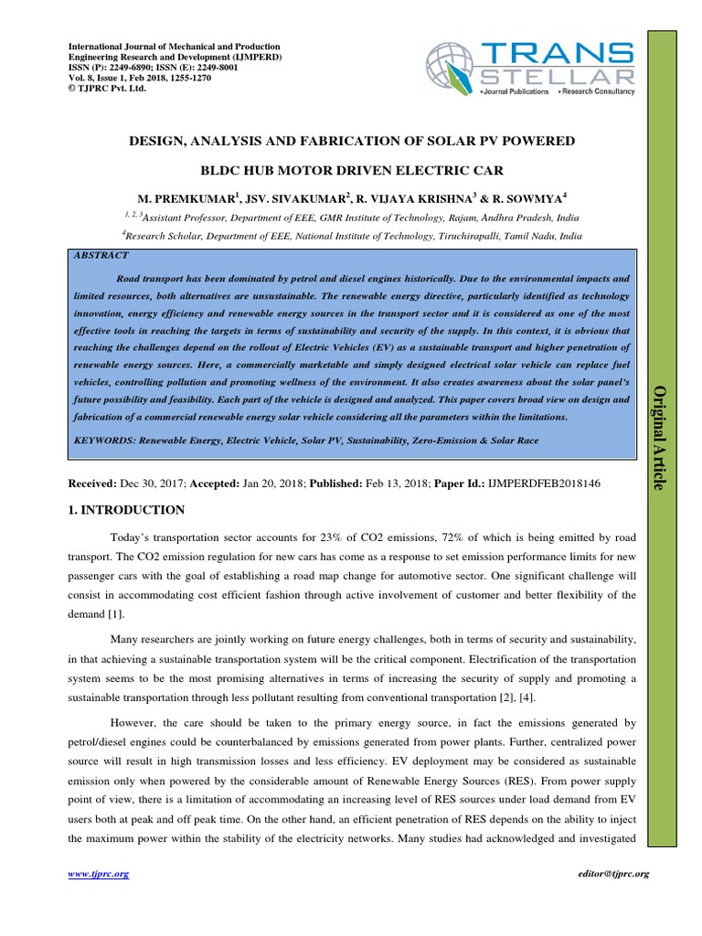 146 Ijmperdfeb2018146 | PDF | Solar Power | Brake