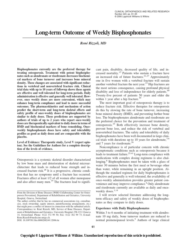 Bifosfonatos | PDF | Osteoporosis | Drugs