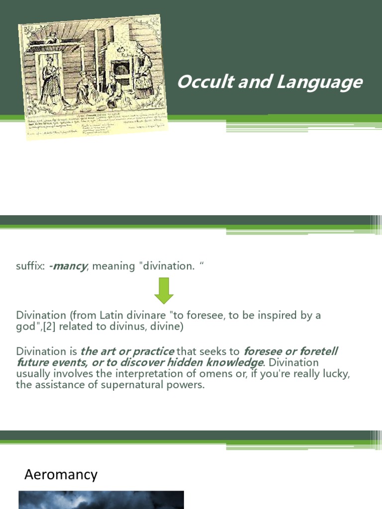 Occult and Language | PDF