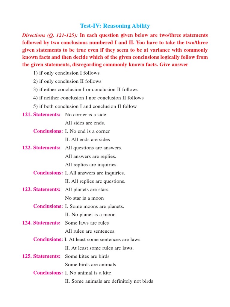 Reasoning Ability Model Question Papers | PDF | Computer Data Storage ...