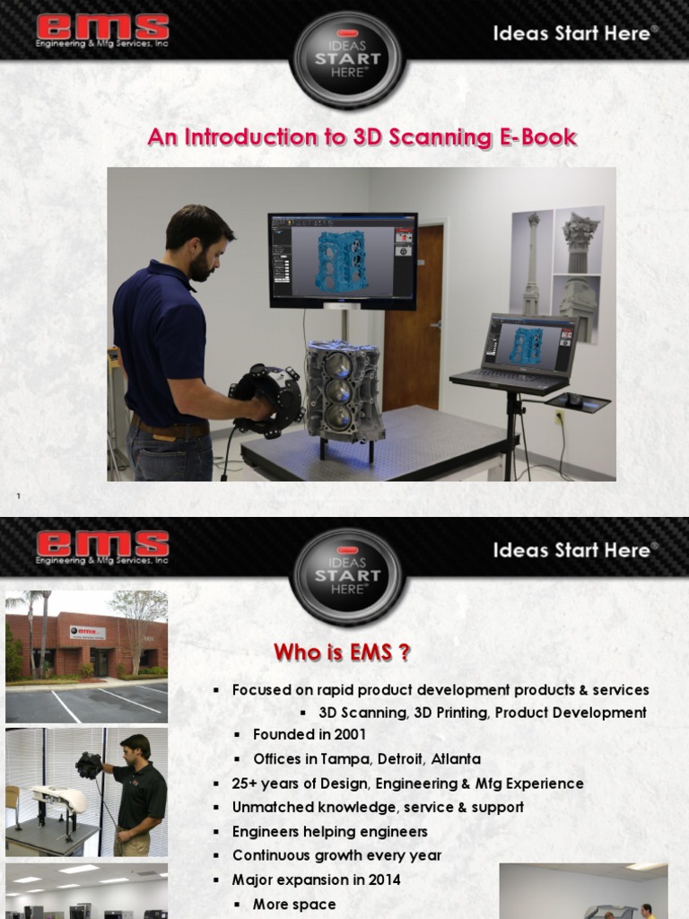 An Introduction To 3D Scanning E-Book | PDF | Image Scanner | Production And Manufacturing