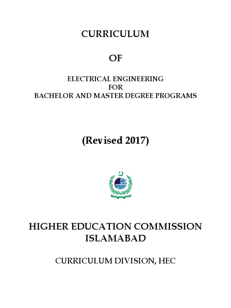 Electrical Engineering Curriculum Overview | PDF | Critical Thinking ...