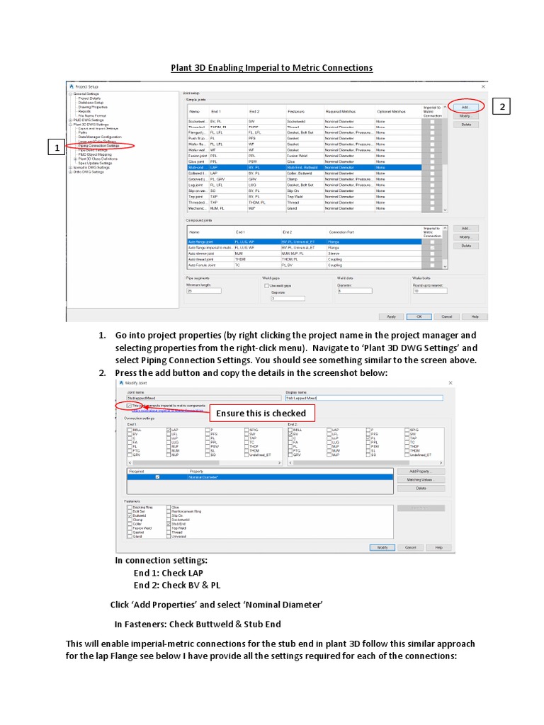 Enabling Imperial to Metric Pipe Connections in Plant 3D Through ...