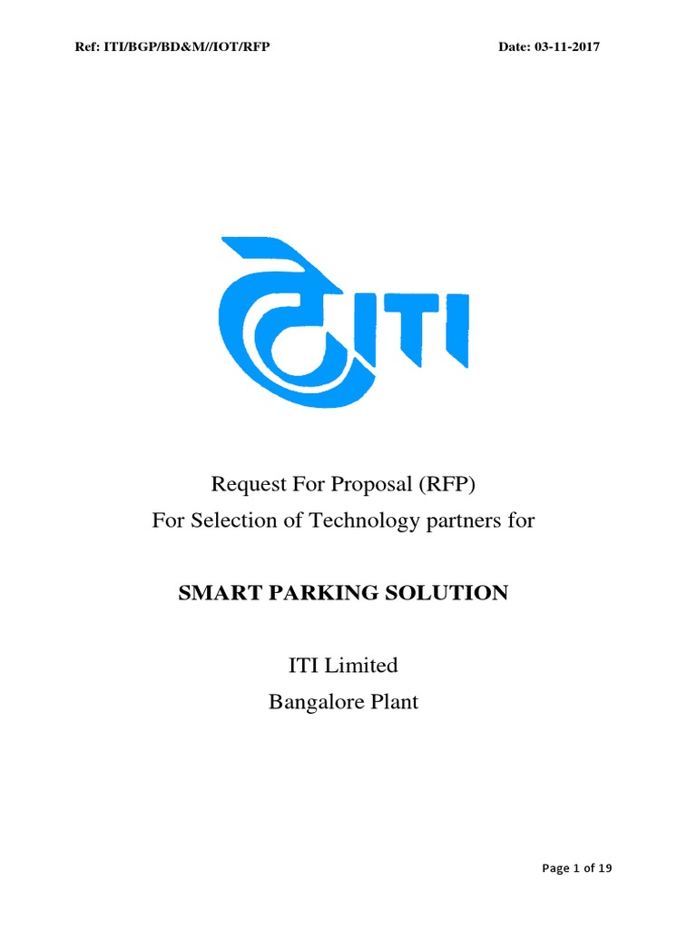 RFP for Smart Parking Technology Partners | PDF | Request For Proposal ...